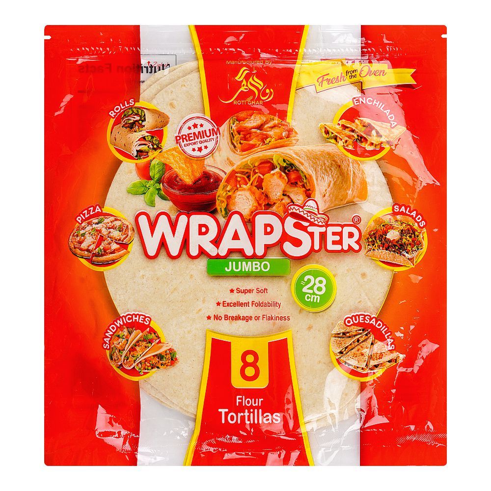 Buy Wrapster 11" Jumbo Flour Tortillas Wraps, 8-Pack Online at Best ...