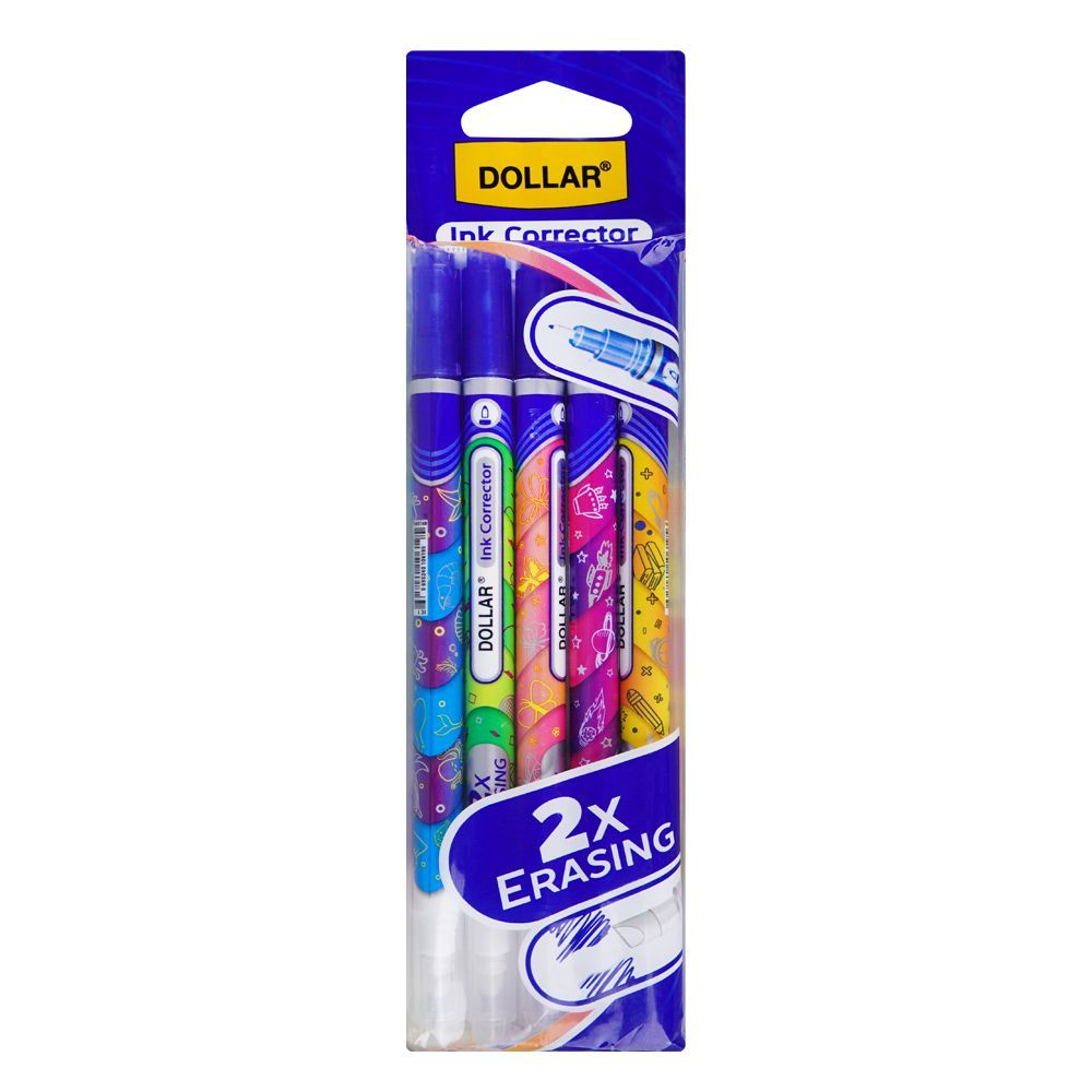 Purchase Dollar 2X Erasing Ink Corrector Pens, Blue Ink Erasers ...
