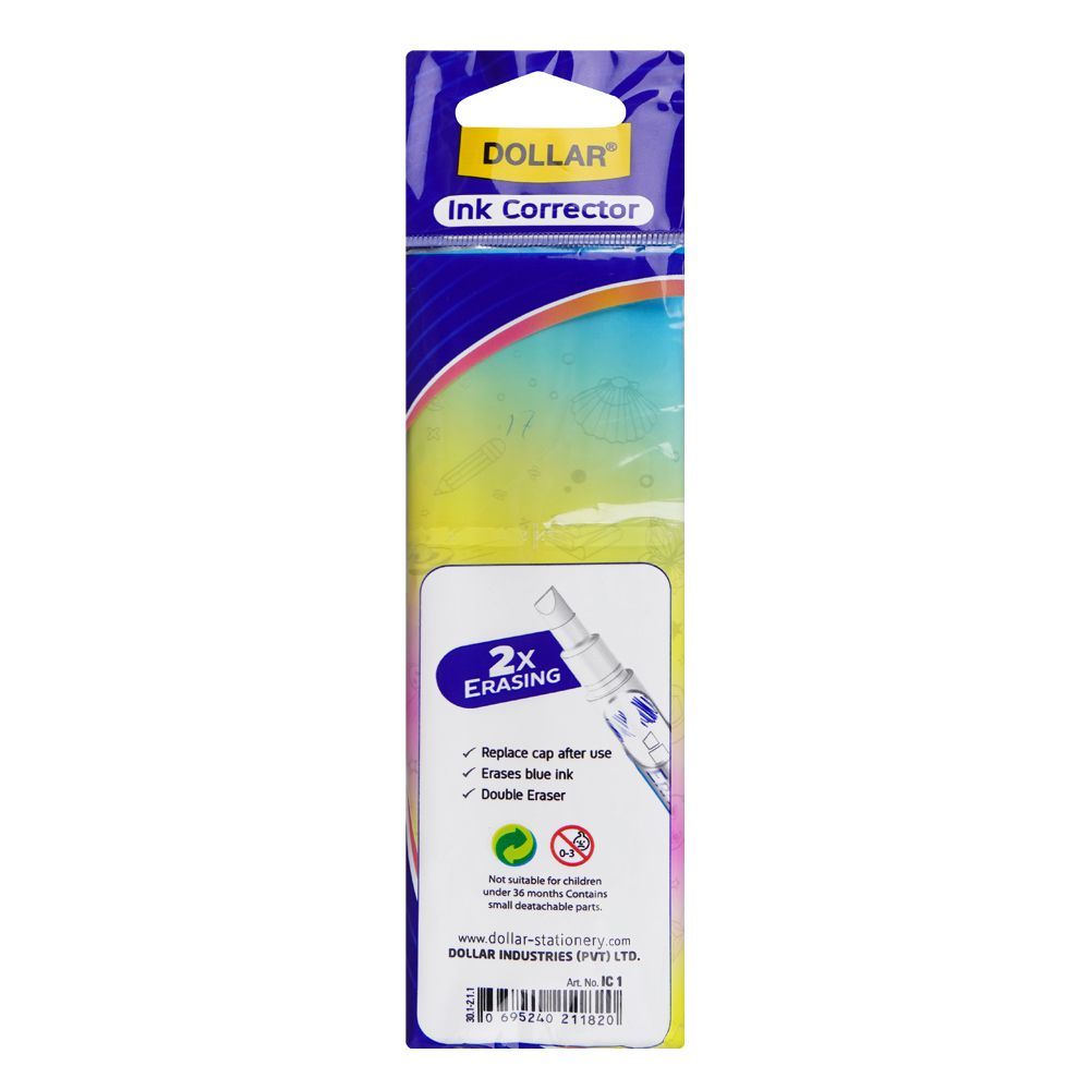 Purchase Dollar 2X Erasing Ink Corrector Pens, Blue Ink Erasers ...