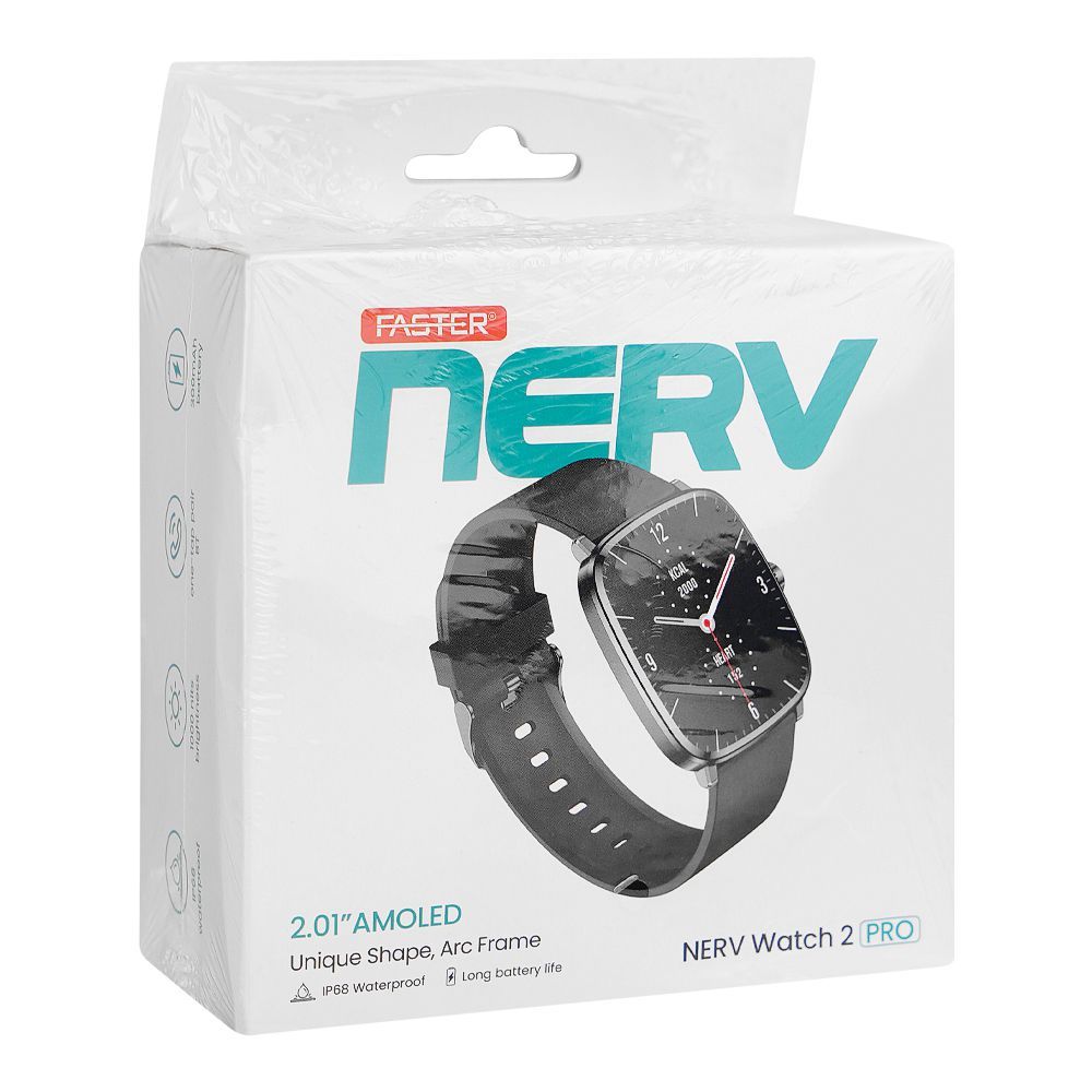 Buy Faster 2.01" Amoled Display Nerv 2 Pro Smart Watch, AI Enabled ...