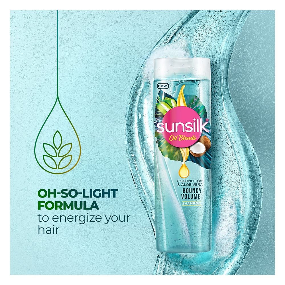 Purchase Sunsilk Coconut Oil and Aloe Vera Bouncy Volume Shampoo, 380ml ...