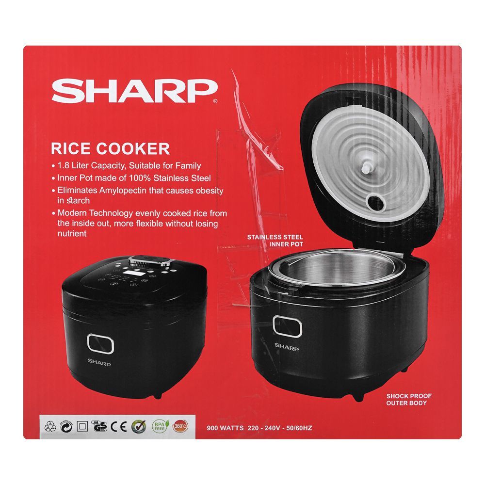 Purchase Sharp Thick Inner Pot Rice Cooker, 1800ml Capacity, KS-TH18-RD ...