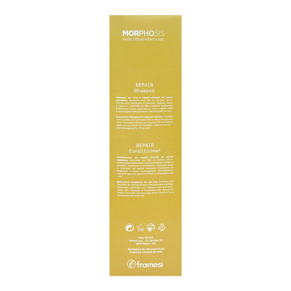 Order Framesi Morphosis Repair Shampoo & Conditioner, 250ml Each, 2-Pack Online at Special Price ...