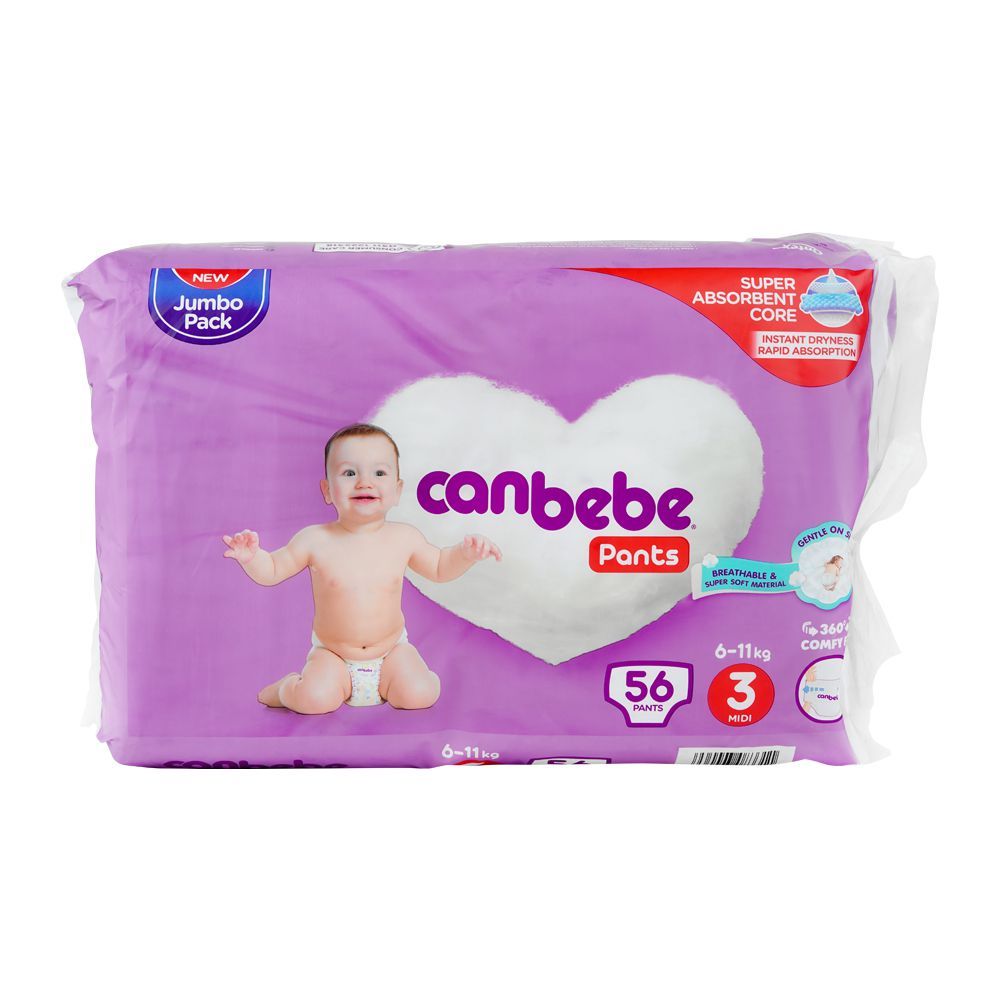 Order Canbebe Pants Jumbo Pack, No.3, Medium, 6-11Kg, 56-Pack Online at ...