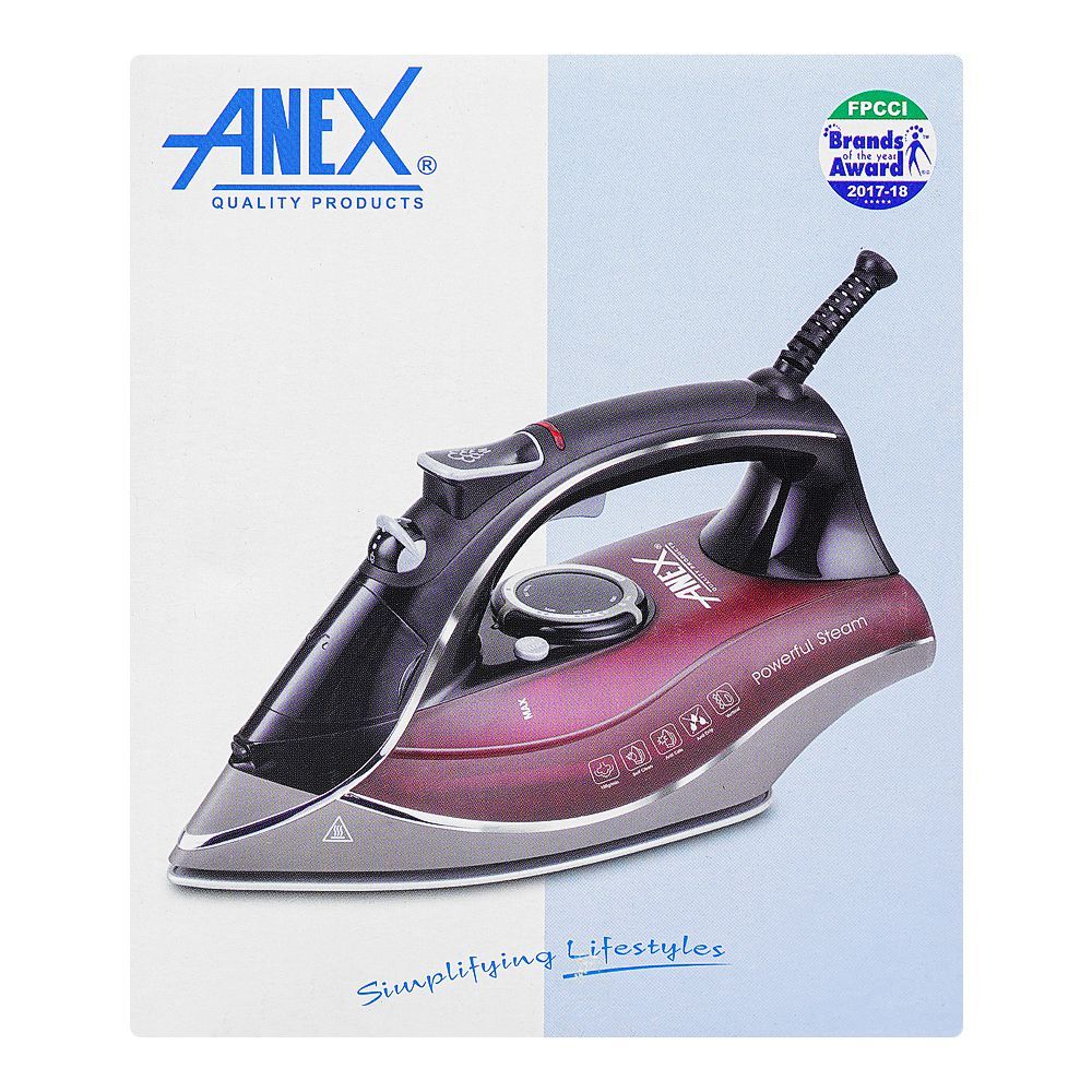 Buy Anex Deluxe Steam Iron, 2000-2400W, AG-1027 Online at Best Price in ...
