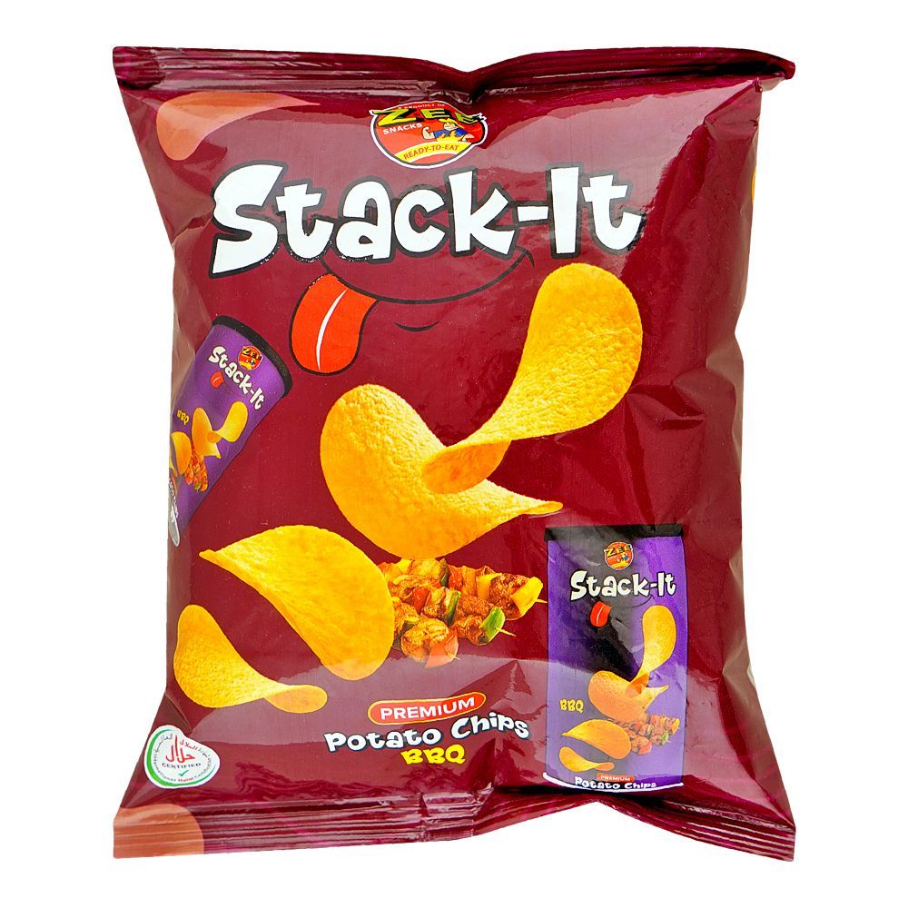 Order Zee Stack-It BBQ Potato Chips, 62g Online at Best Price in ...