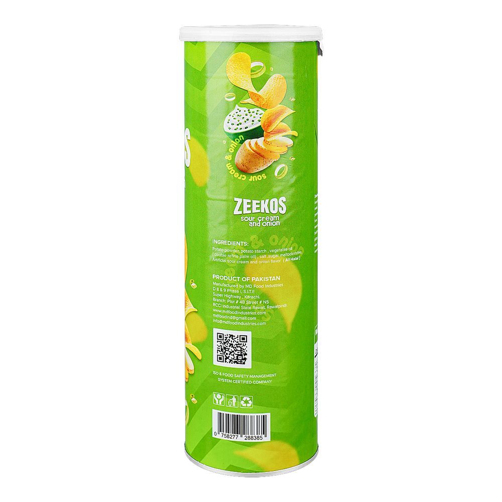 Buy MD Zeekos Sour Cream & Onion Chips, 110g Online at Best Price in ...