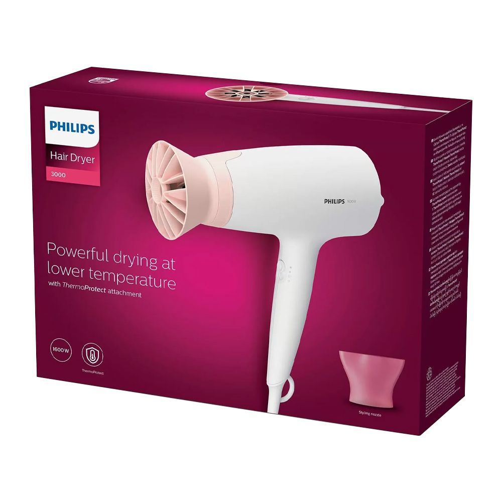 Purchase Philips 3000 Thermoprotect Hair Dryer, 1600W, BHD300/10 Online at Best Price in ...