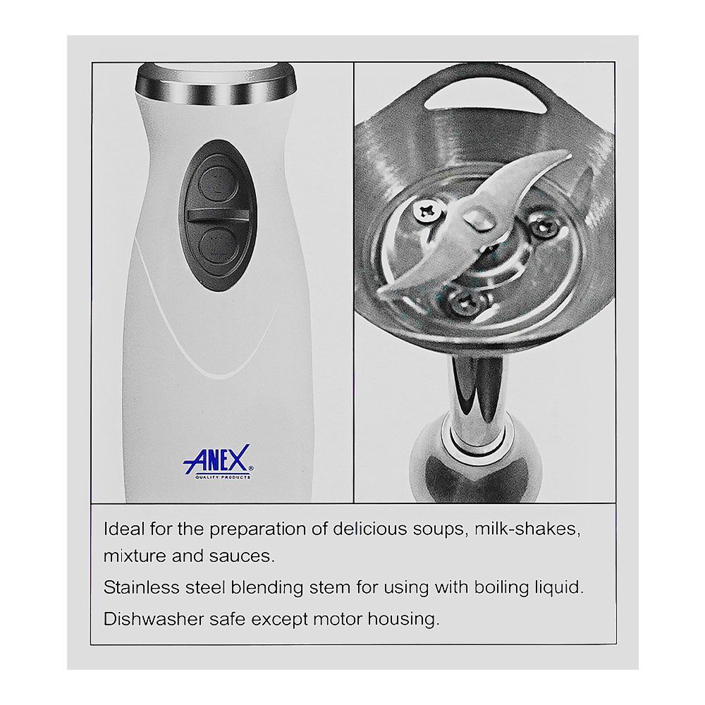 Purchase Anex Deluxe Hand Blender, 300W, Black, AG-121 Online at ...
