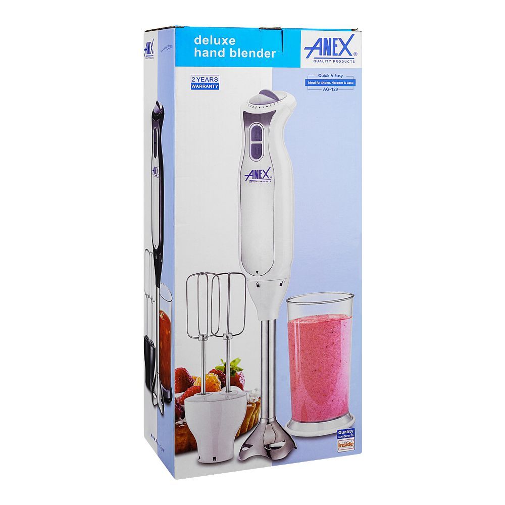 Purchase Anex Deluxe Hand Blender, 800W, Black, AG-129 Online at Special Price in Pakistan ...