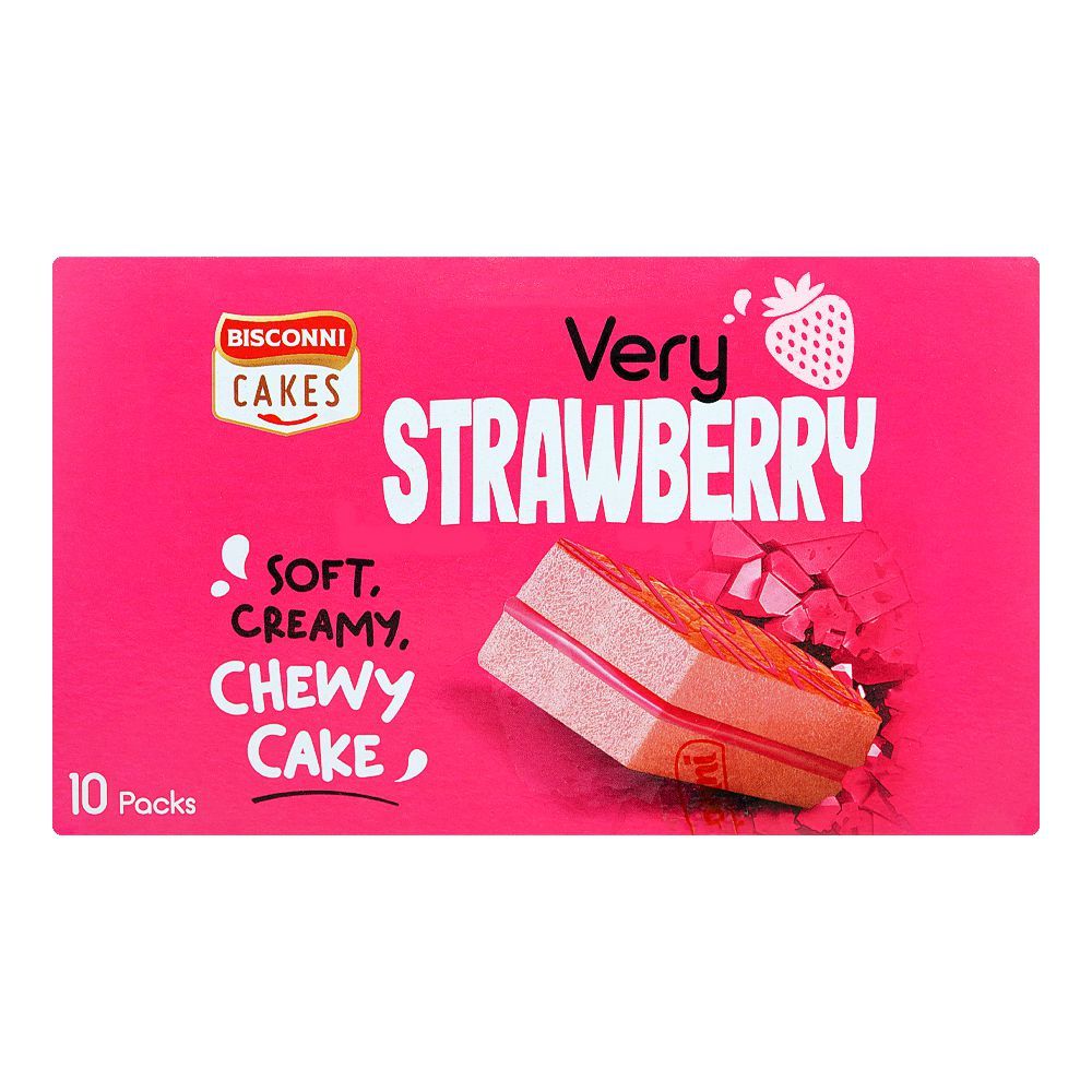 Order Bisconni Very Strawberry Chewy Cake, 25g Each, 10-Pack Online at ...