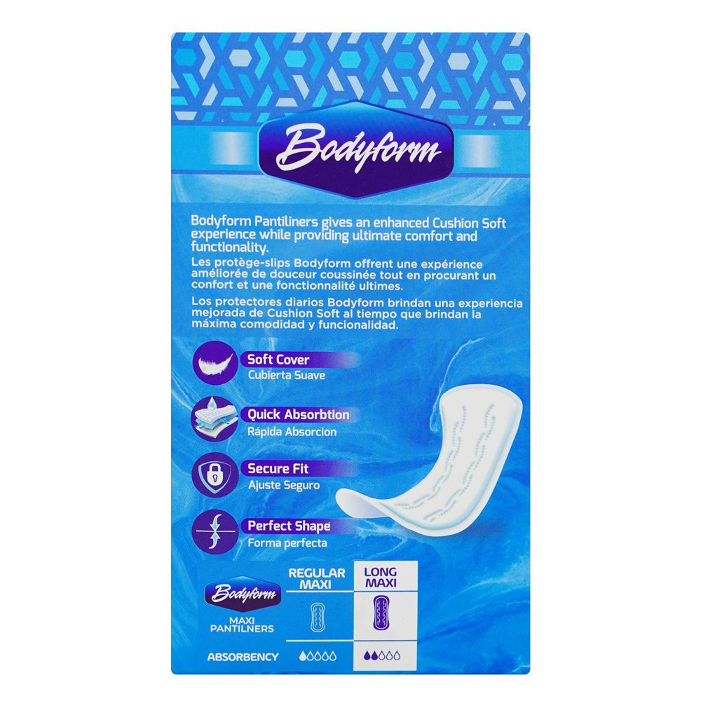Order Bodyform Cushion Soft Long Maxi Pantiliners, 25-Pack Online at ...
