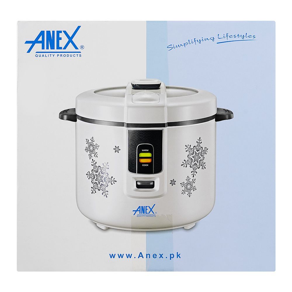 Order Anex Deluxe Rice Cooker, 900W, White, AG-2021 Online at Special ...