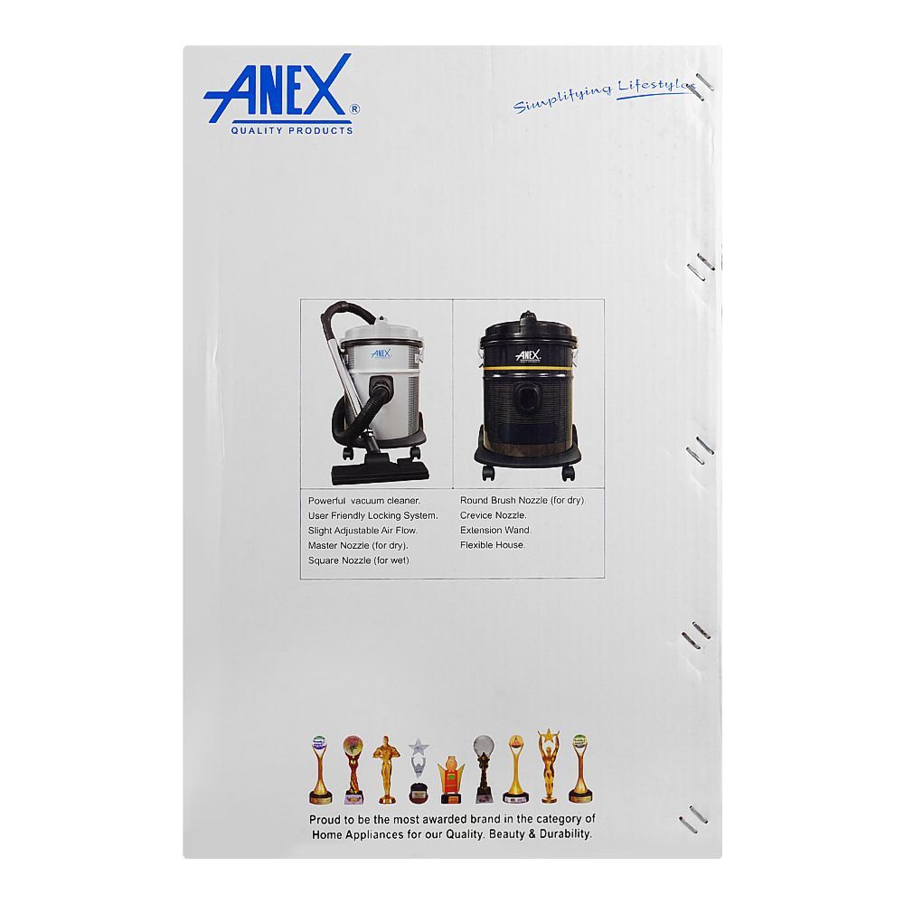 Purchase Anex Deluxe Vacuum Cleaner, 1500W, Black, AG-2097 Online at ...