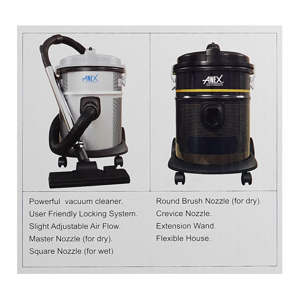 Purchase Anex Deluxe Vacuum Cleaner, 1500W, Black, AG-2097 Online at ...