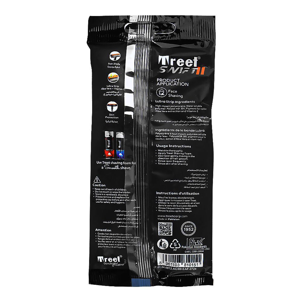 Purchase Treet Swift II Twin Blade Disposable Razors Pouch, 5-Pack ...