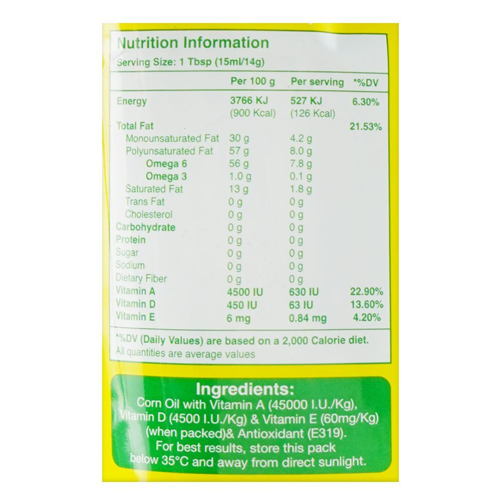 Order Dalda Corn Oil Standy Pouch, 1000ml Online at Best Price in ...