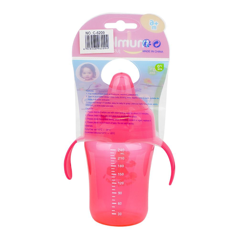 Buy Mum Love Sippy Cup, For 6+ Months, 240ml, Red, C6209 Online at Best ...