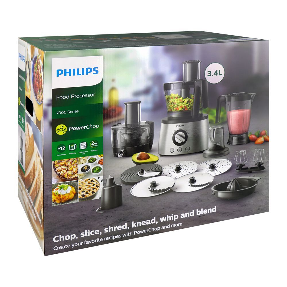 Purchase Philips 7000 Series Food Processor, 3400ml Capacity, 1300W ...