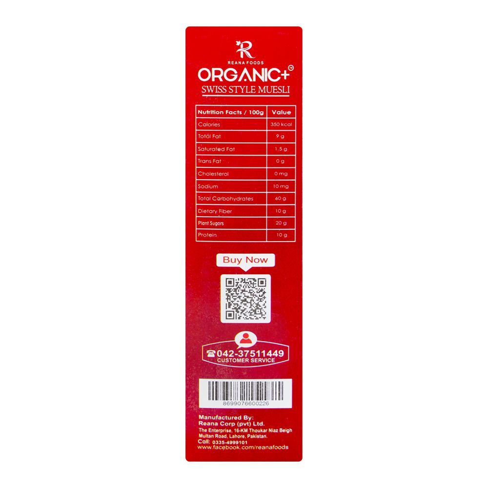 Order Reana Foods Organic Muesli, 500g Online at Best Price in Pakistan ...