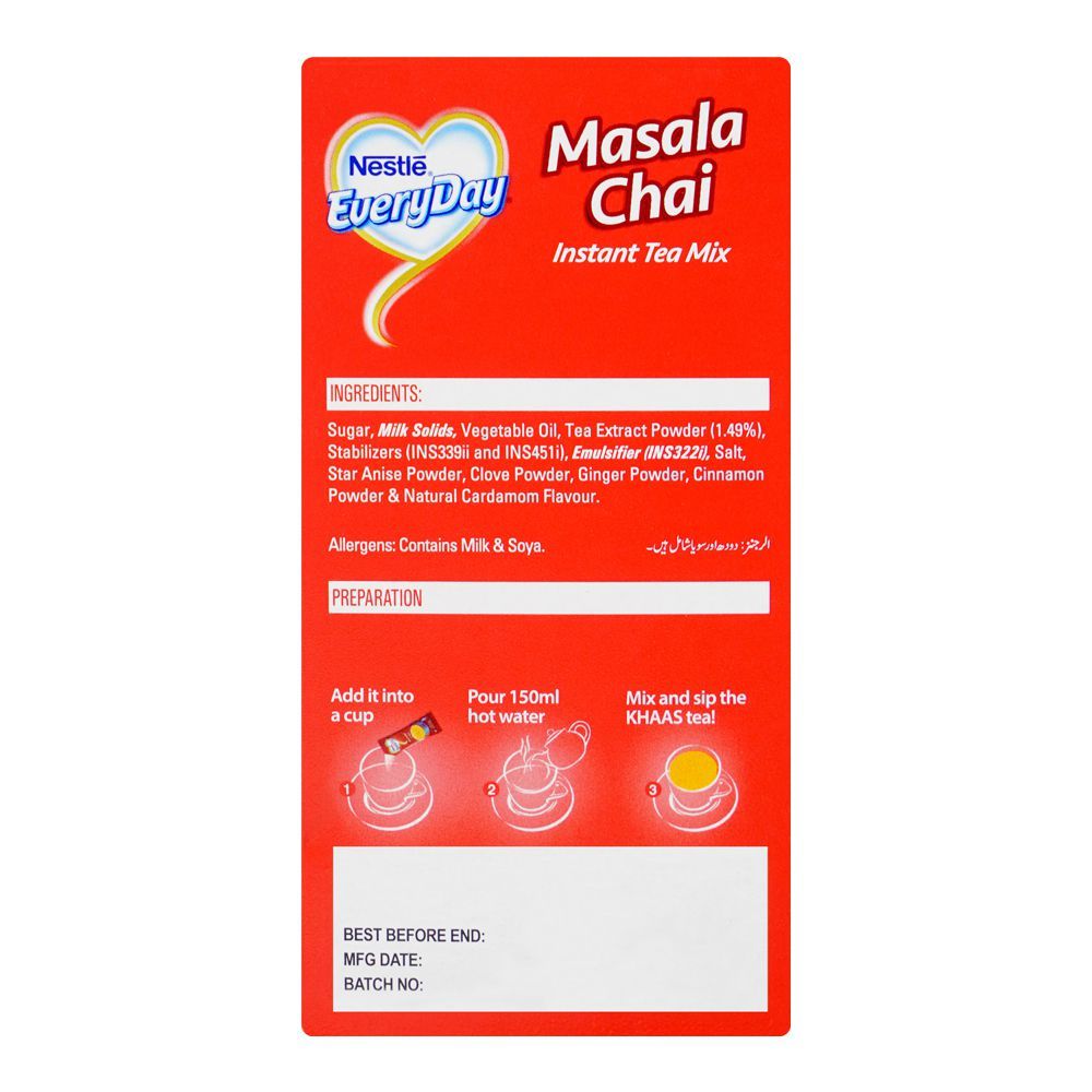Buy Nestle Everyday Masala Chai, Instant Tea Mix, 1-Sachet, 20g Online ...