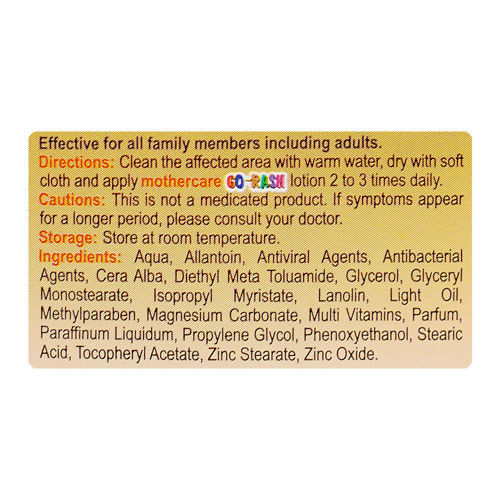 Buy Mothercare Go-Rash Lotion, 215ml Online at Best Price in Pakistan ...