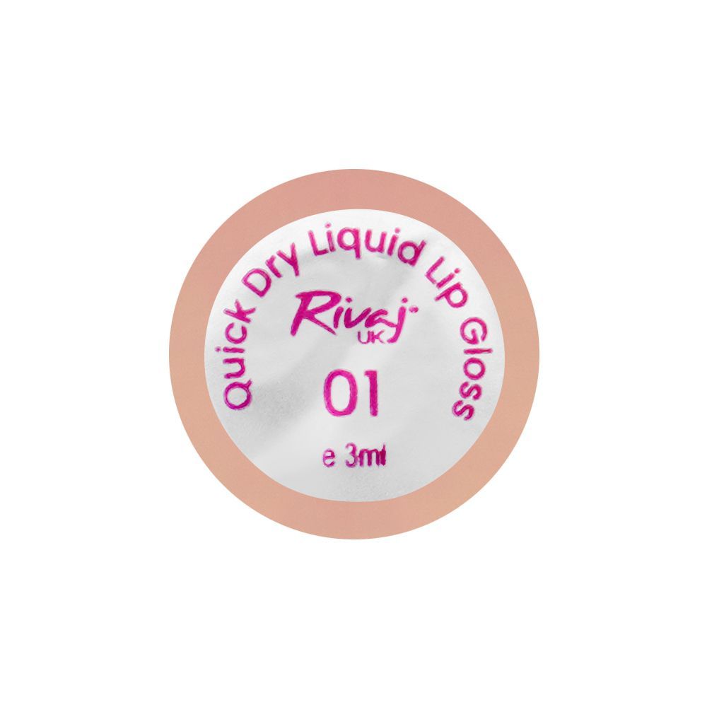 Purchase Rivaj UK Quick Dry Waterproof Liquid Lip Gloss, 3ml, No. 01 ...