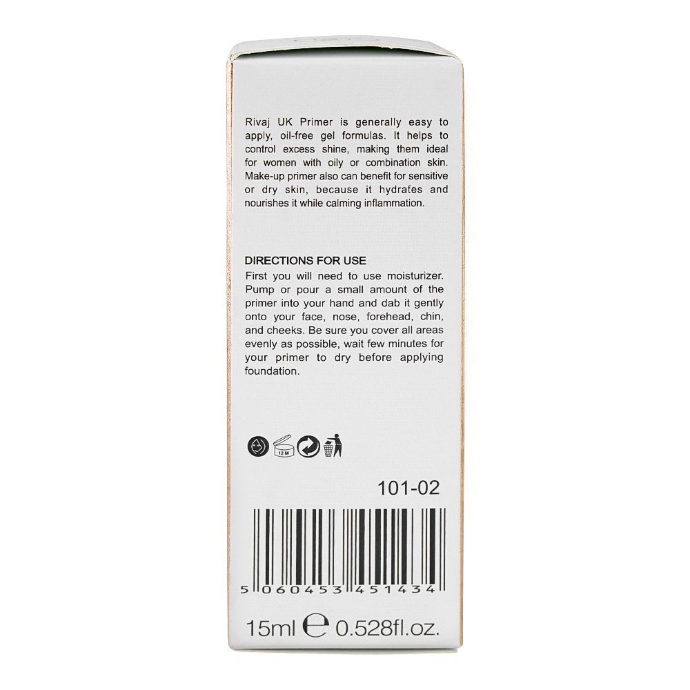 Purchase Rivaj UK Face Primer Makeup Base, 15ml Online at Best Price in ...