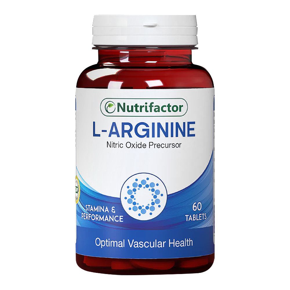 Nutrifactor L-Arginine Stamina & Performance Food Supplement, Bottle ...