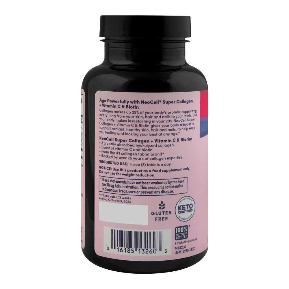 Neocell Super Collagen Dietary Supplement, 180 Tablets