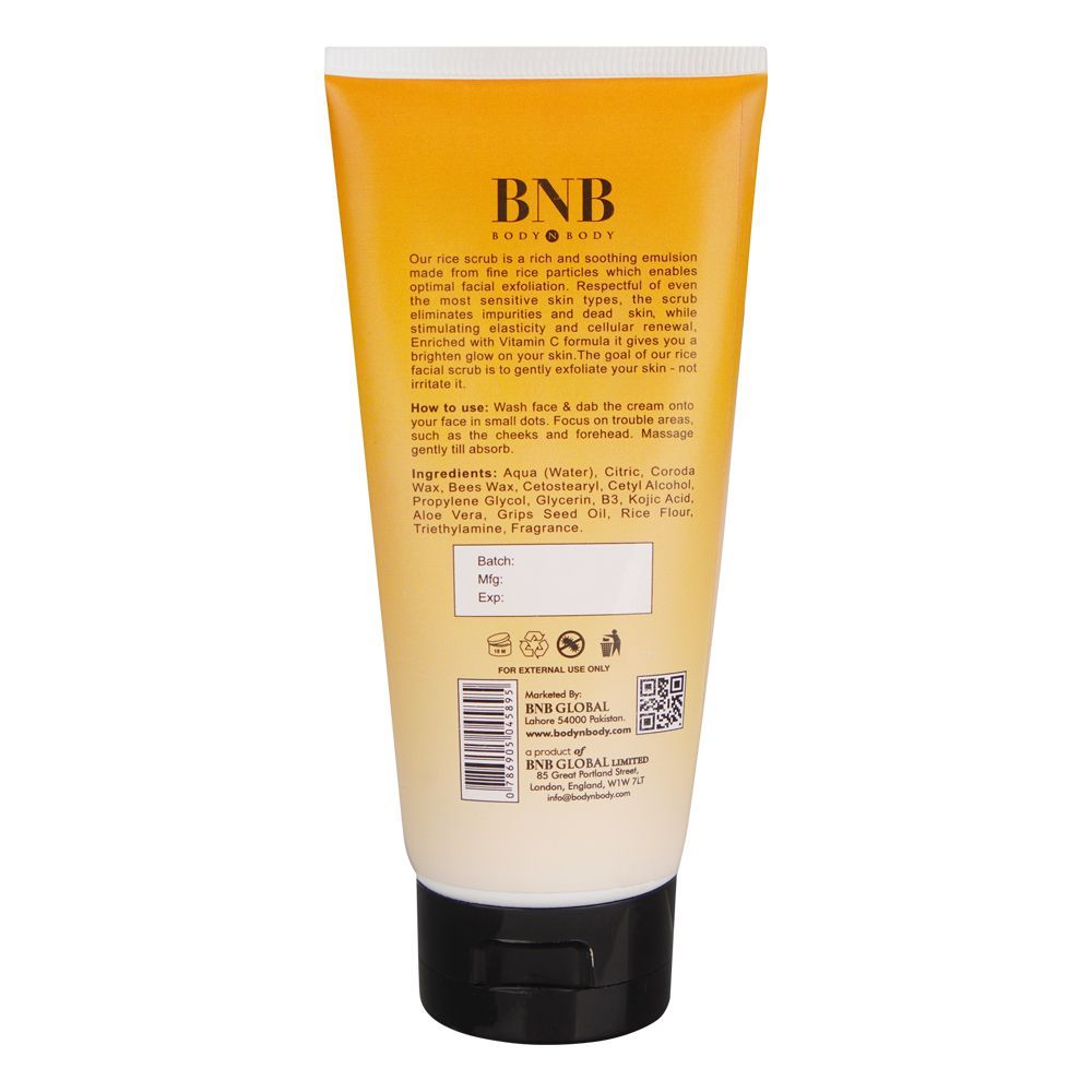 Order BNB Organic Source Vitamin C Rice Scrub, 200ml Online at Special ...
