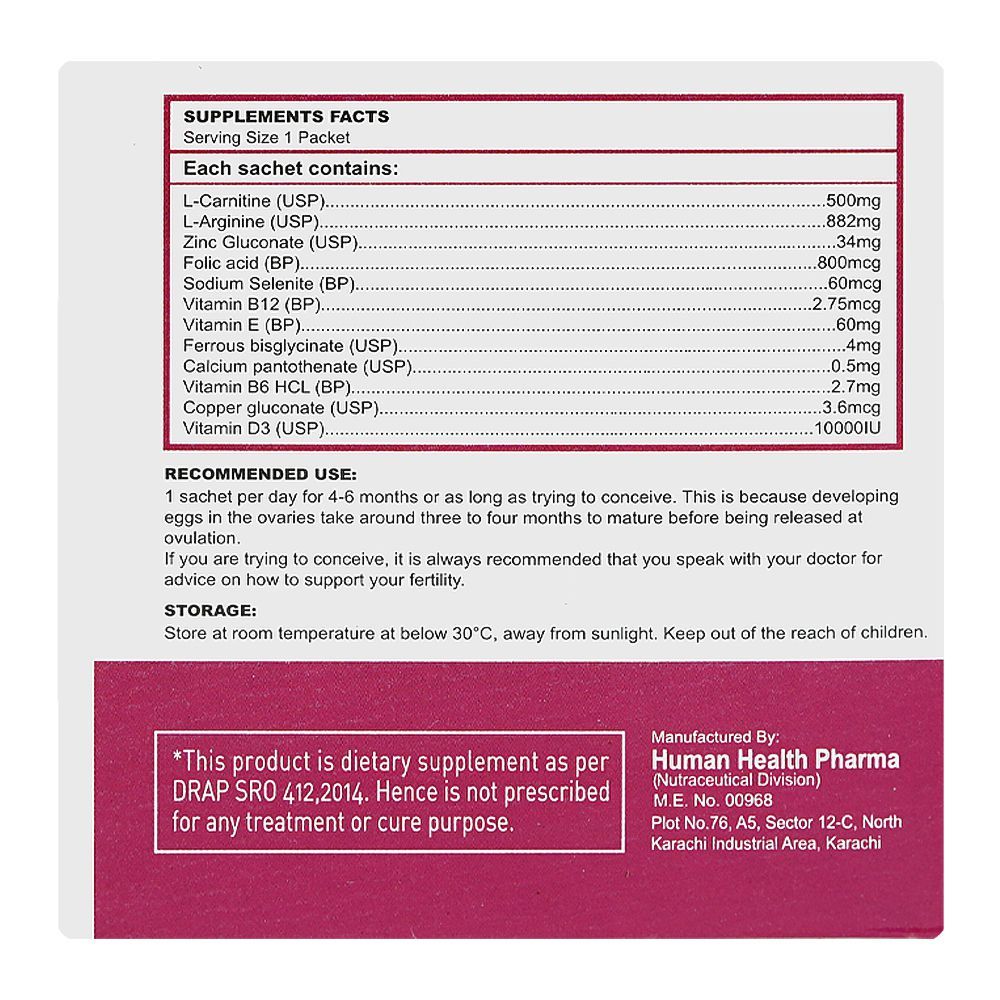 Visfer-F Sachet For Women, Sugar Free, Orange Flavour, Box