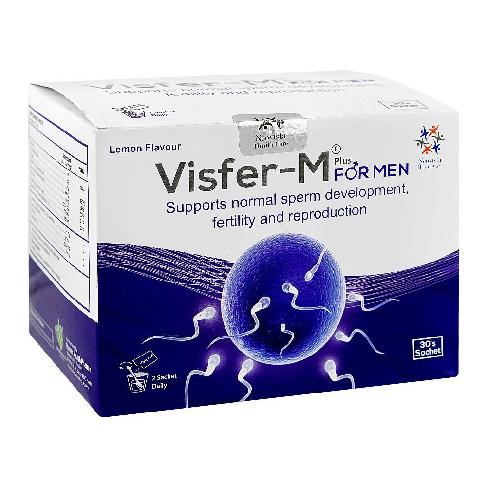Visfer-M Sachet For Men, Lemon flavour, Box