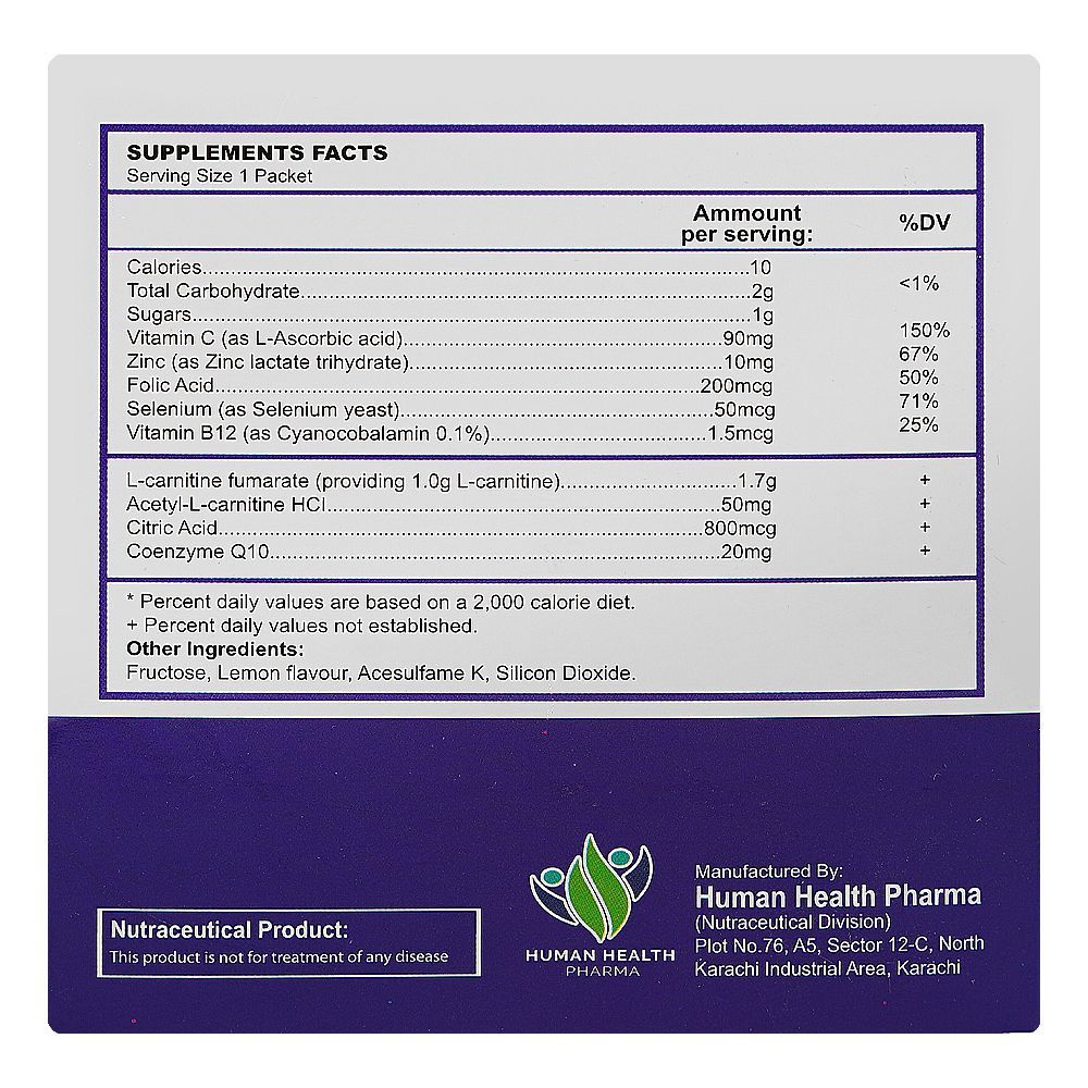 Visfer-M Sachet For Men, Lemon flavour, Box