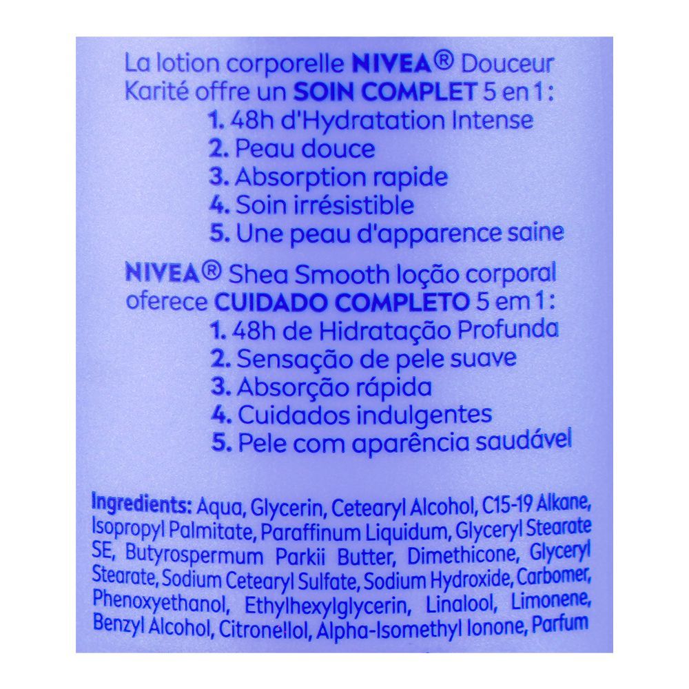 Buy Nivea 5in1 Complete Care Shea Smooth Deep Moisture Serum Body Lotion, 250ml Online at ...