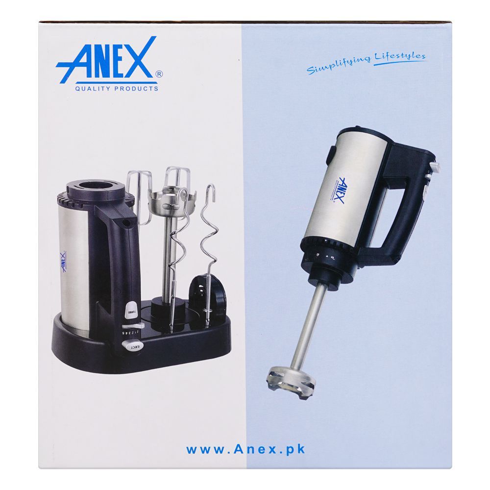Purchase Anex Deluxe Hand Mixer, 300W, Black/Silver, AG-398 Online at ...