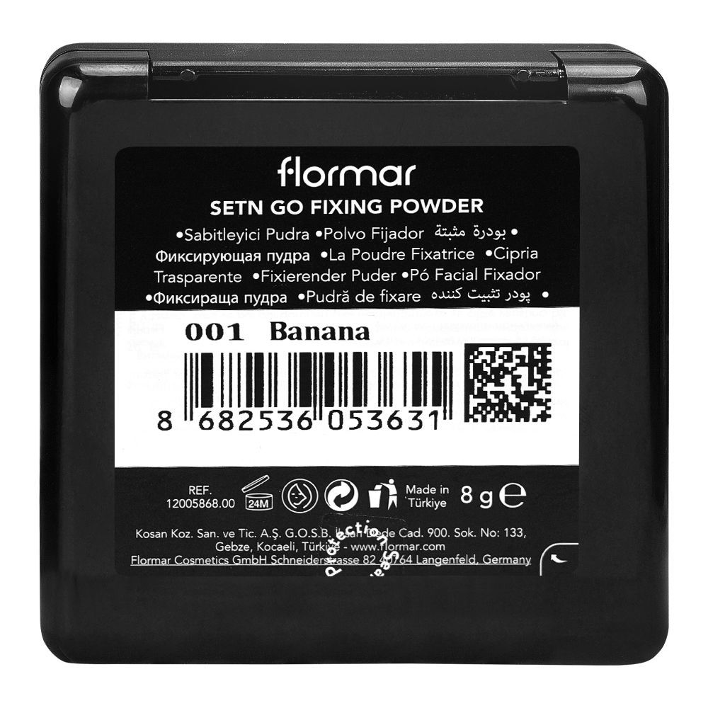 Purchase Flormar Set'N Go Fixing Powder, Pressed Setting Powder, 9.5g, 001 Banana Online at Best ...