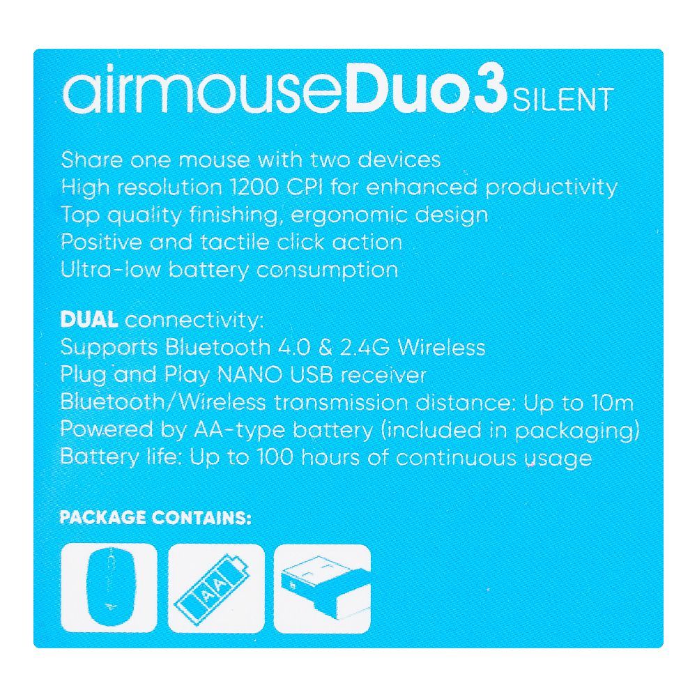 Order Alcatroz Airmouse Duo3 Silent Multi-Connection Wireless Mouse ...