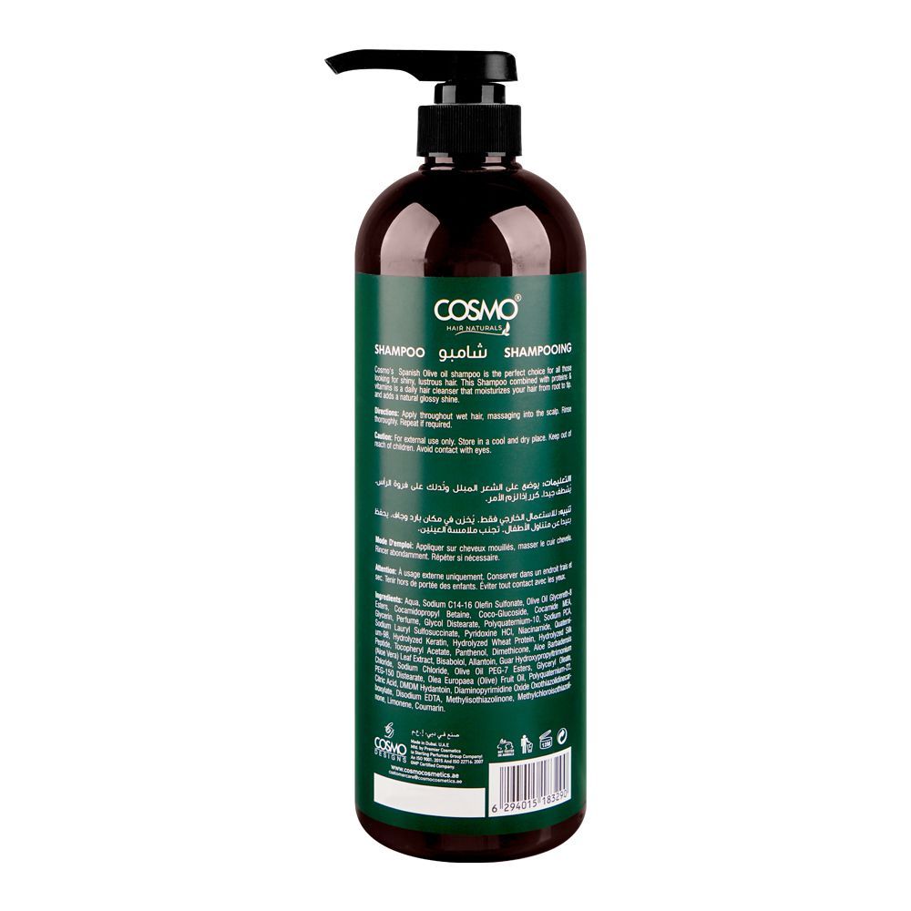 Buy Cosmo Hair Naturals Softness & Shine Shampoo with Spanish Olive Oil ...