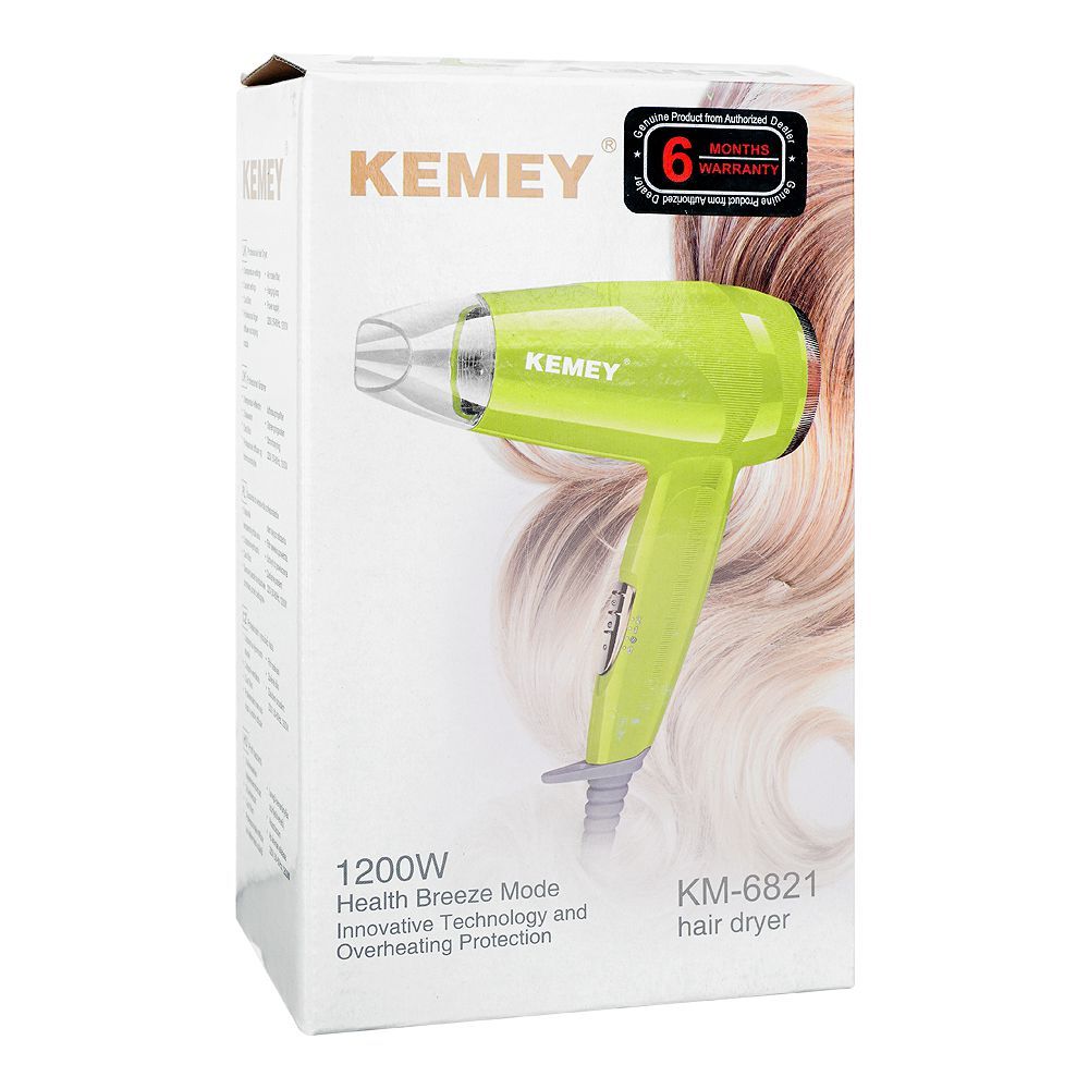 Order Kemey Hair Dryer, 1200W, KM-6821 Online at Best Price in Pakistan ...