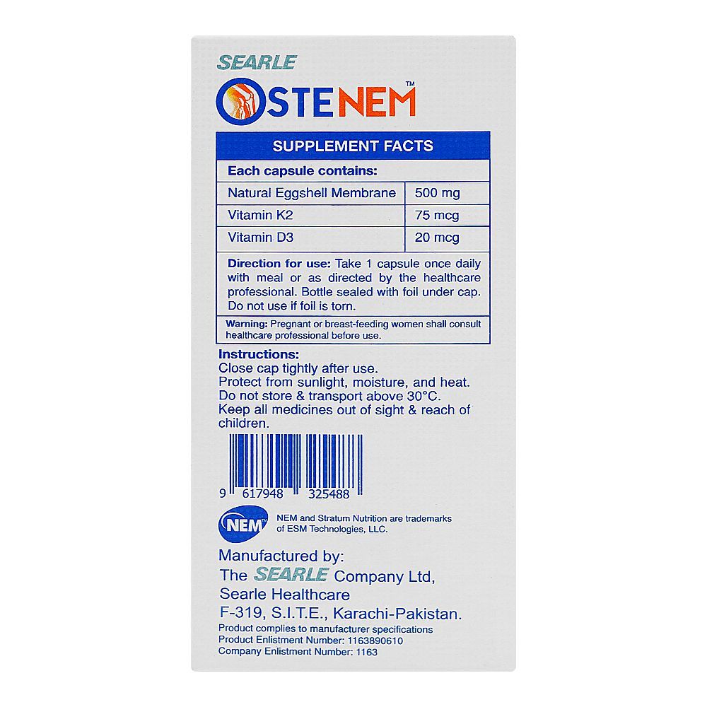Ostenem, Bottle (30 Capsules)