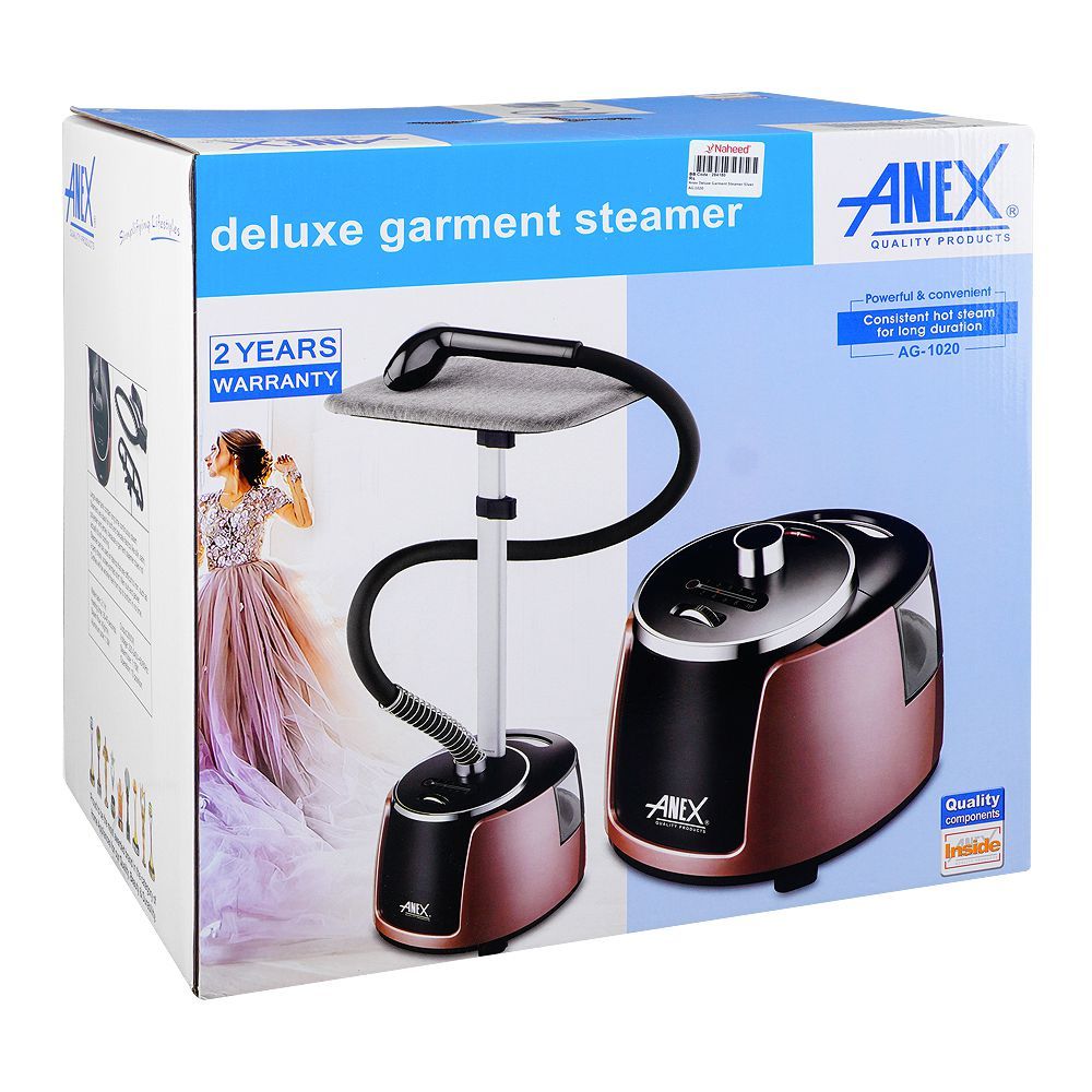 Purchase Anex Deluxe Garment Steamer, 2000W, 2100ml Water Tank, Silver ...