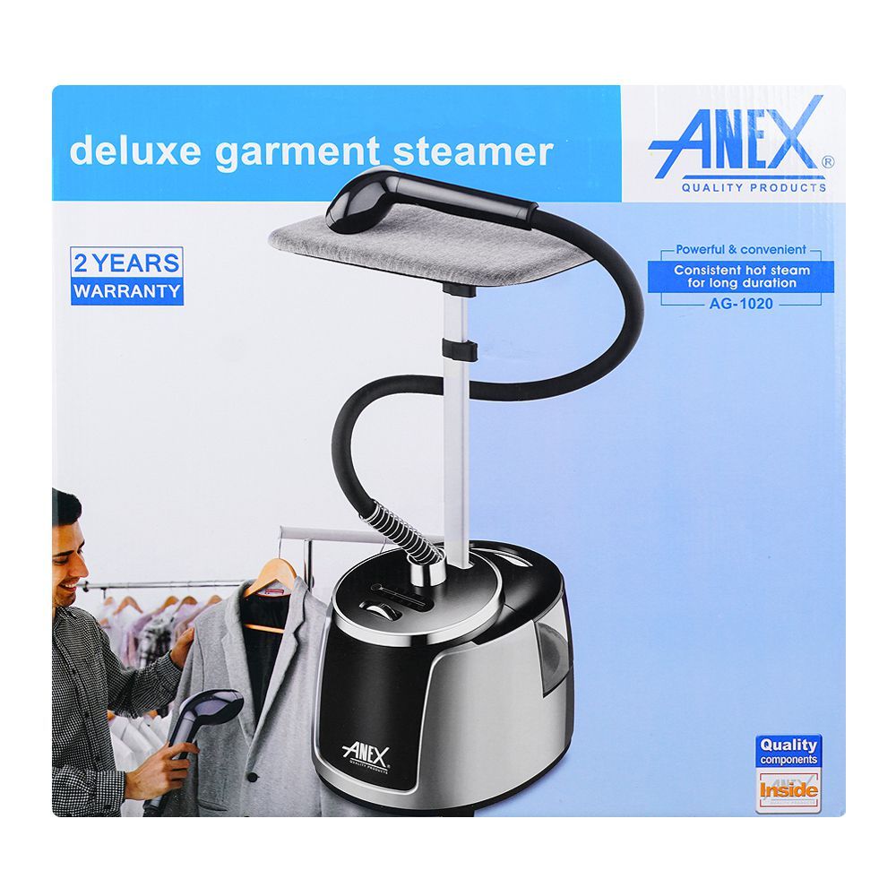 Purchase Anex Deluxe Garment Steamer, 2000W, 2100ml Water Tank, Silver ...