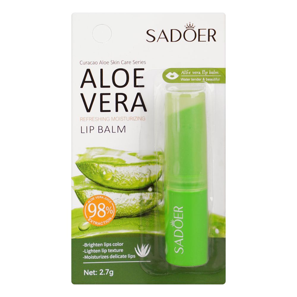 Buy Sadoer Aloe Vera Lip Balm, Hydrating & Moisturizing, 2.7g, SD04421 Online at Best Price in ...