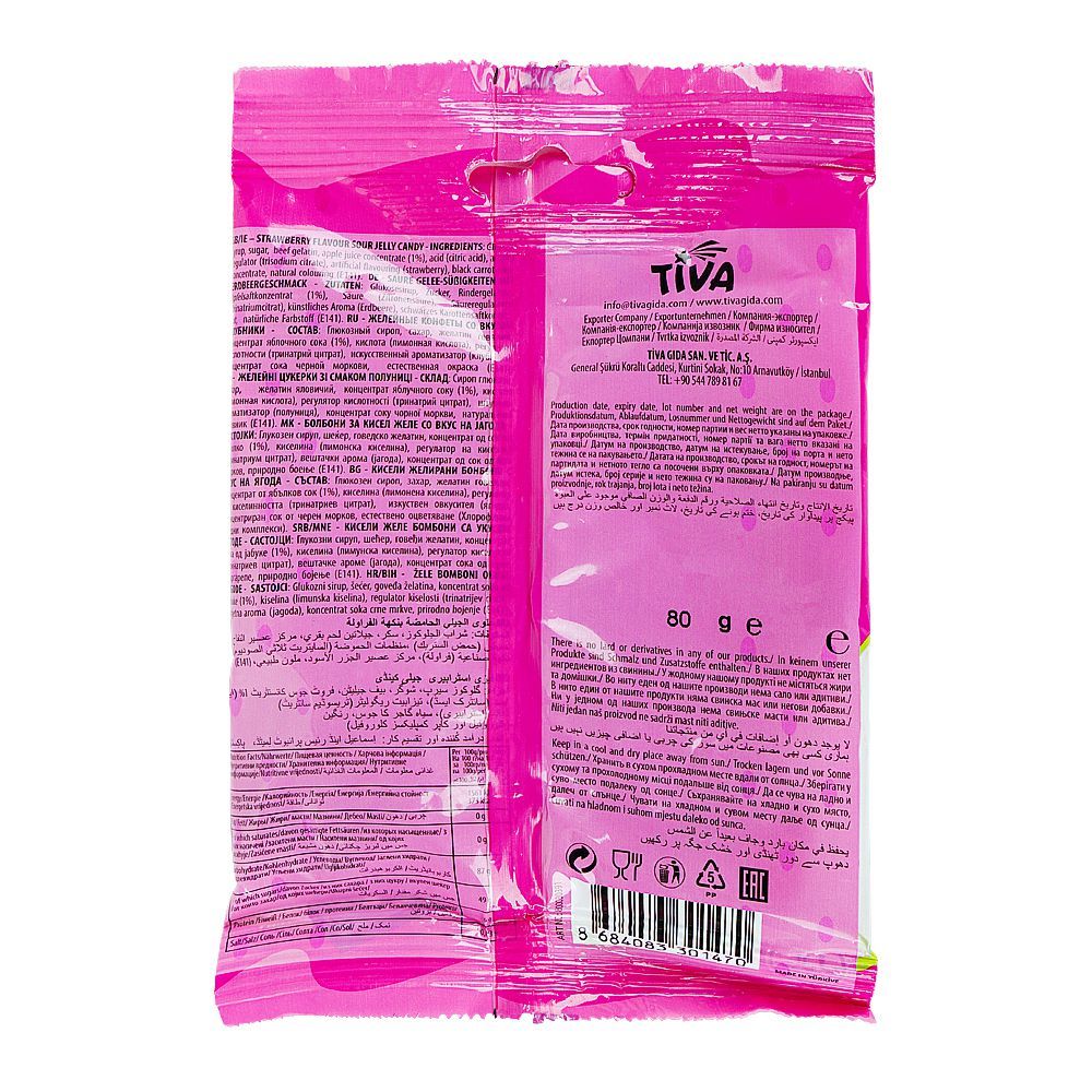 Purchase Tiva Strawberry Fizzy Jelly, 80g Online at Special Price in ...