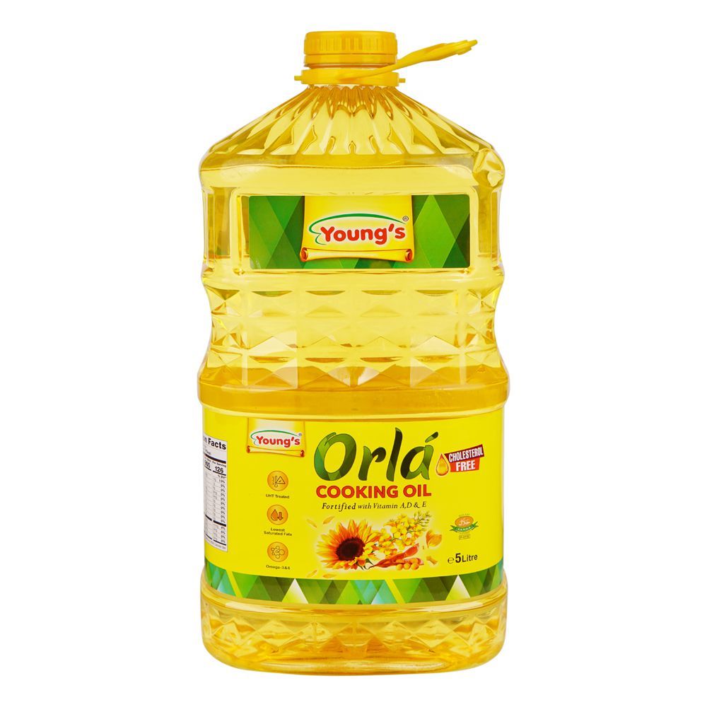 Order Young's Orla Cooking Oil, 5 Liter Bottle Online at Best Price in ...