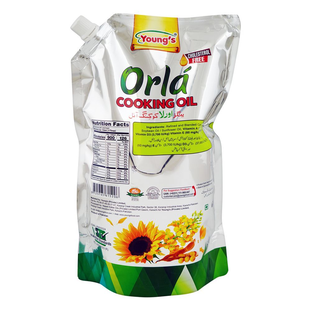 Purchase Young's Orla Cooking Oil, 1 Liter Pouch Online at Best Price ...
