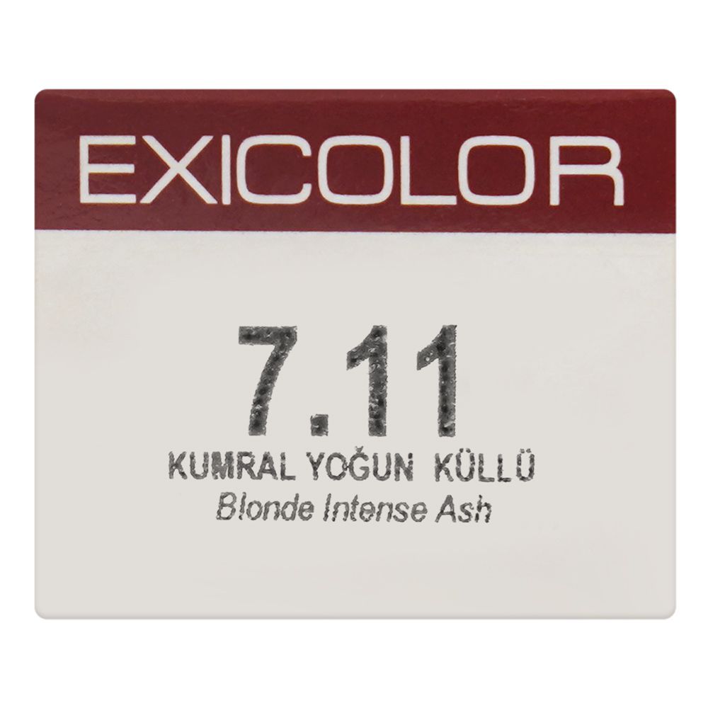 Buy Okay Exicolor Permanent Hair Color, 60ml, No. 7.11 Blonde Intense ...