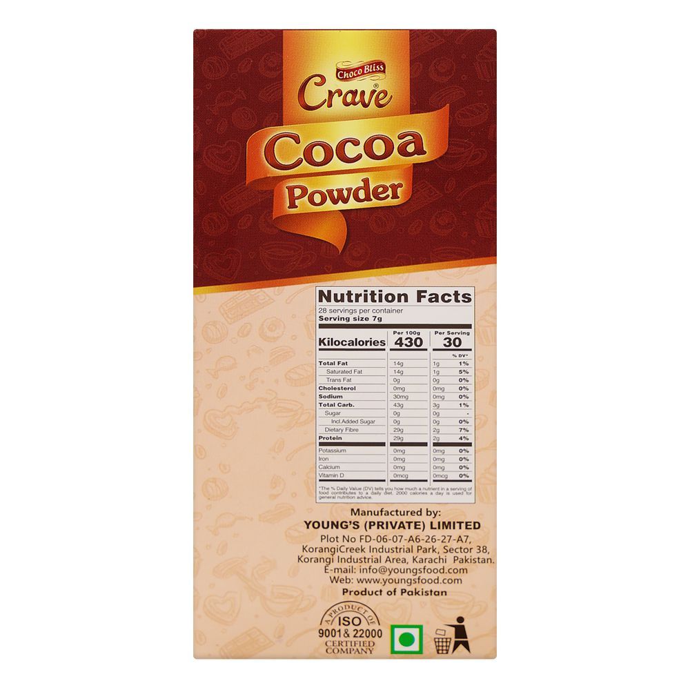 Order Young's Choco Bliss Crave Cocoa Powder, 200g Online at Best Price ...