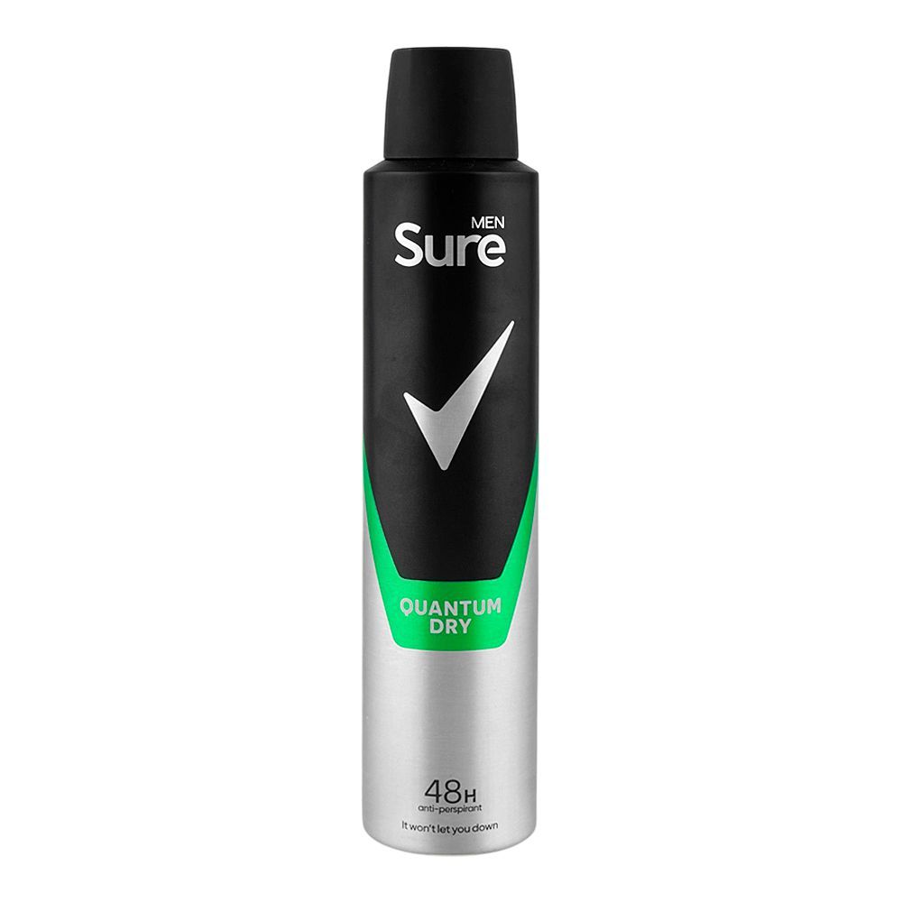 Order Sure Men Quantum Dry Antiperspirant Body Spray, 48H Dry ...
